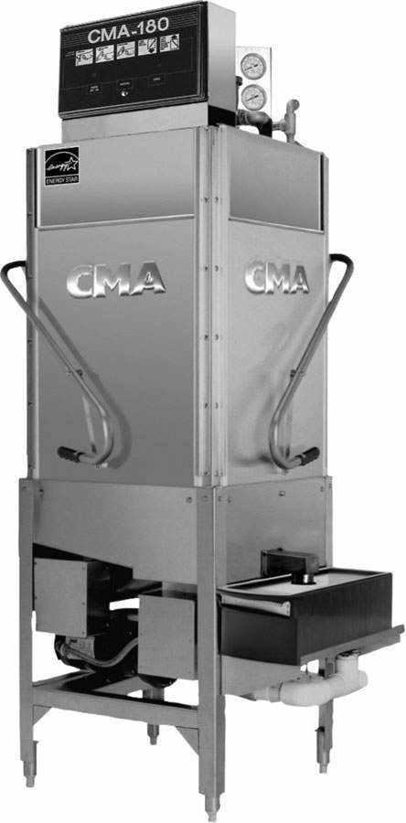 CMA CMA-180TS | 60 Racks/Hr Tall Corner 2 Door Single Rack High Temp ...
