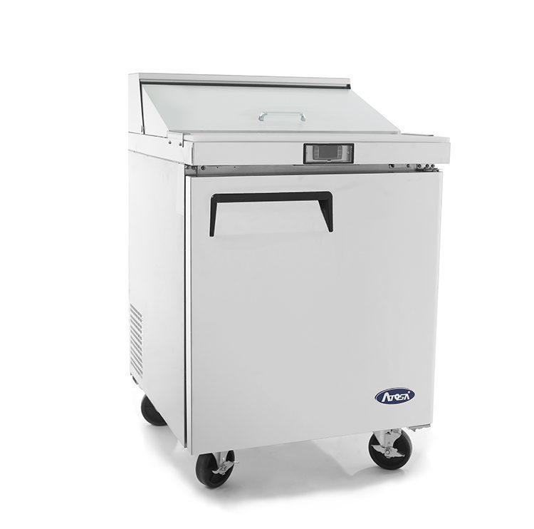Atosa MSF8301GR | 27" Sandwich Prep Table with (1) Door, (8) 1/6 size ...